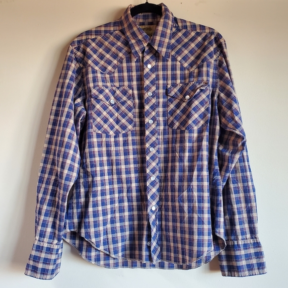 Vintage | Shirts | Vintage Bdg Western Plaid Shirt Size M | Poshmark